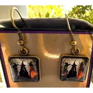 Independent, New | Jewelry | Macbeth Three Witches Earrings Halloween ...